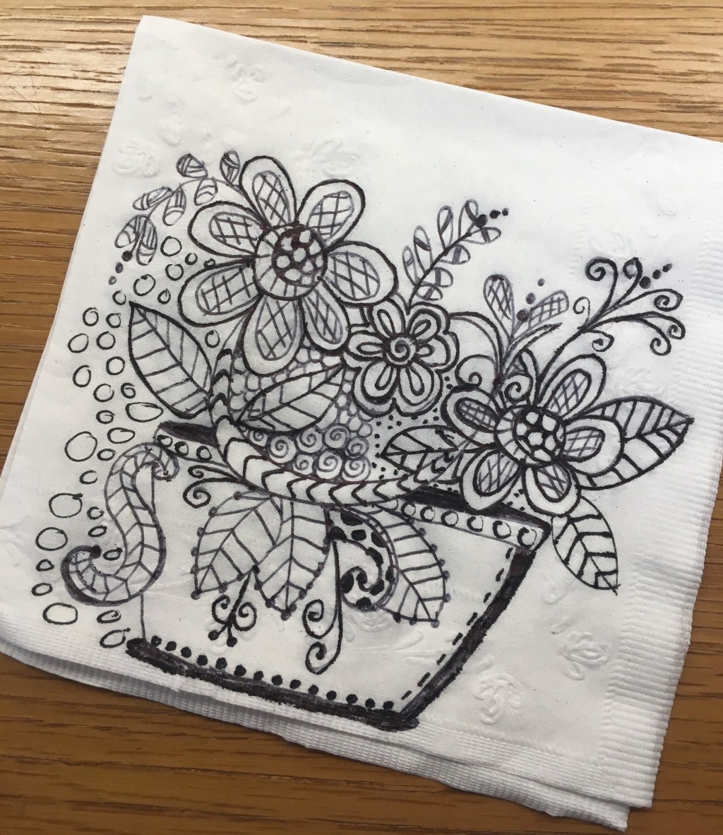 Napkin Draw Challenge Drawing Challenge Submission by Kathy Larson ...