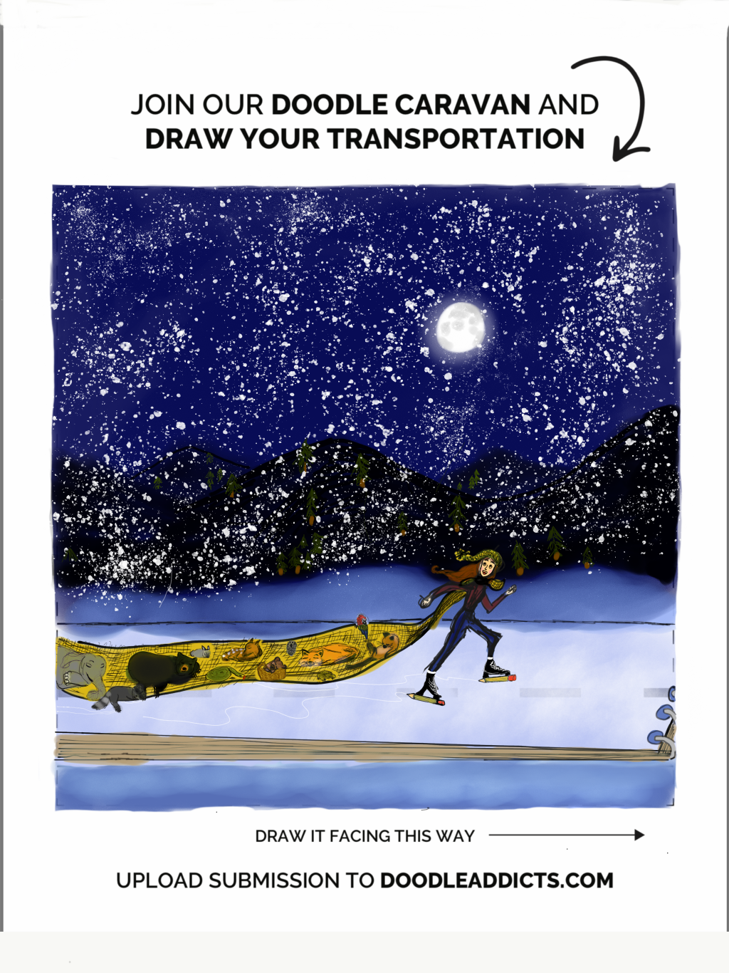 Doodle Caravan Drawing Challenge Submission by Savannah | Doodle Addicts