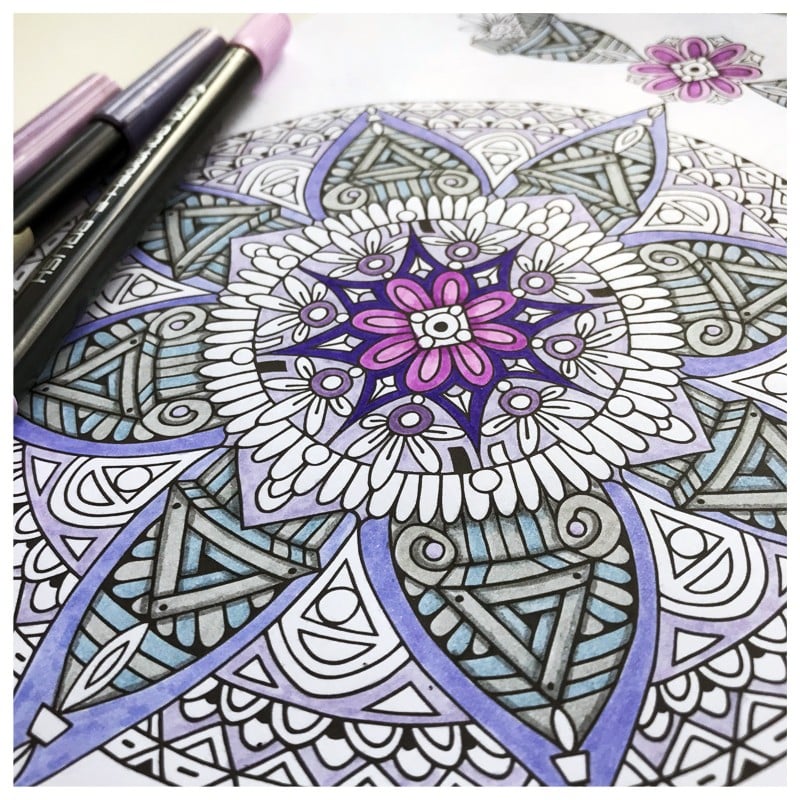 Direction Mandala drawing by Mariana Musa | Doodle Addicts