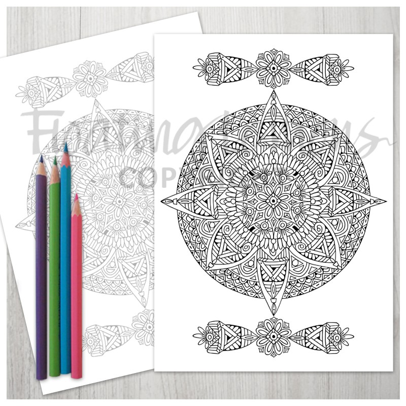 Direction Mandala drawing by Mariana Musa | Doodle Addicts