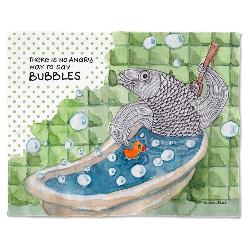 Fish Bubble Bath drawing by Mariana Musa | Doodle Addicts