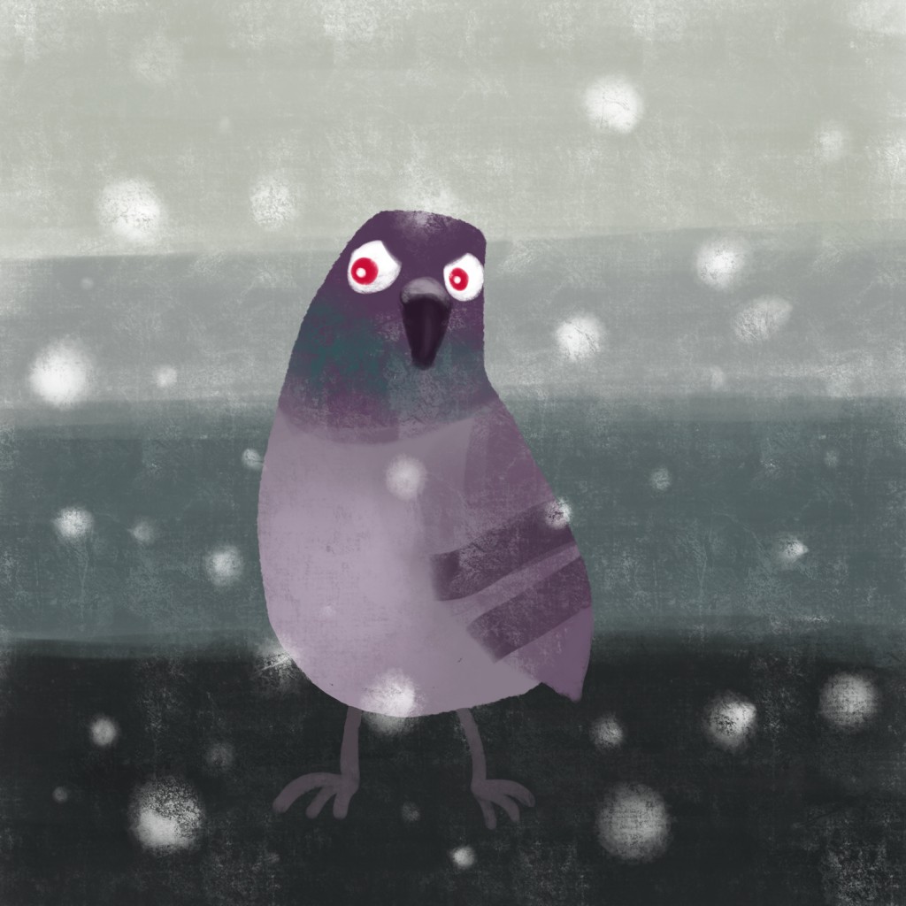 Angry Pigeon drawing by Angela Martini | Doodle Addicts