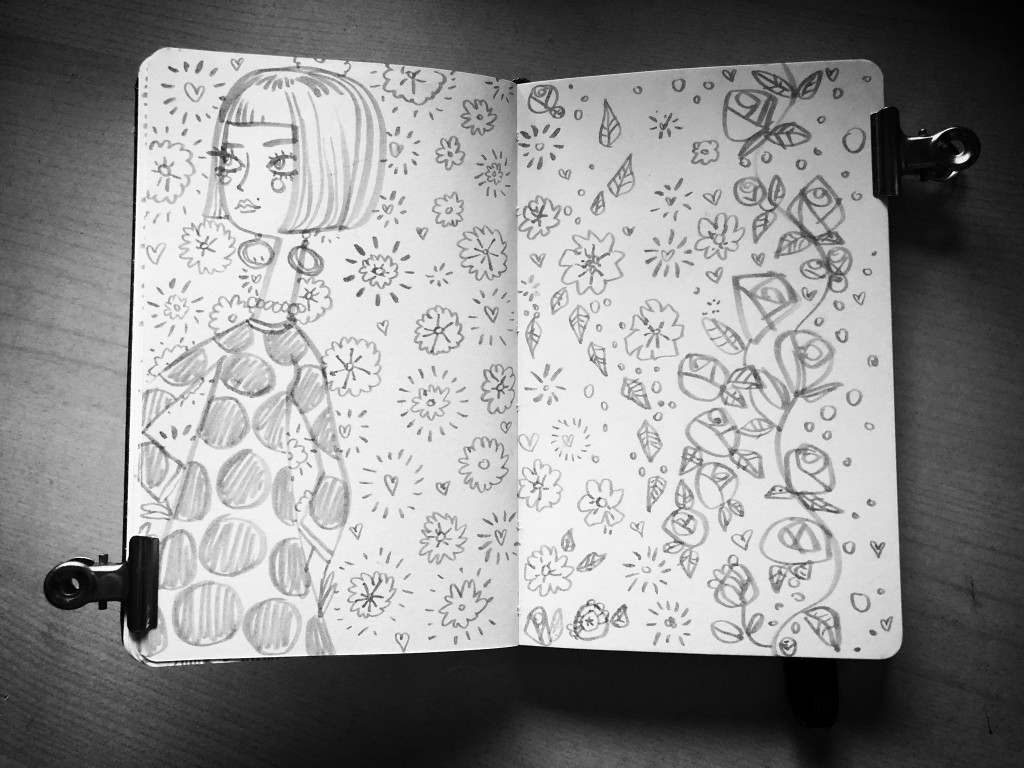 Mod drawing by Angela Martini | Doodle Addicts