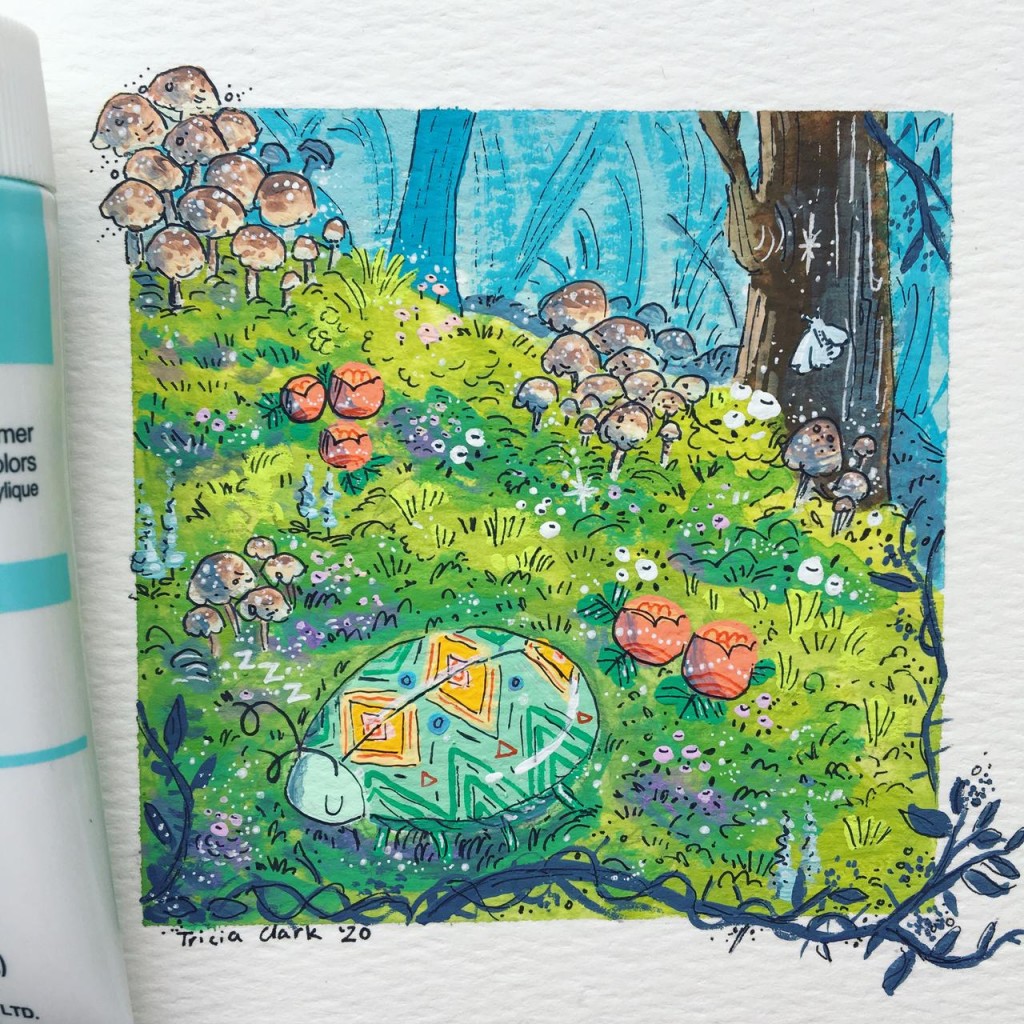 Tiny Art drawing by Tricia Clark | Doodle Addicts