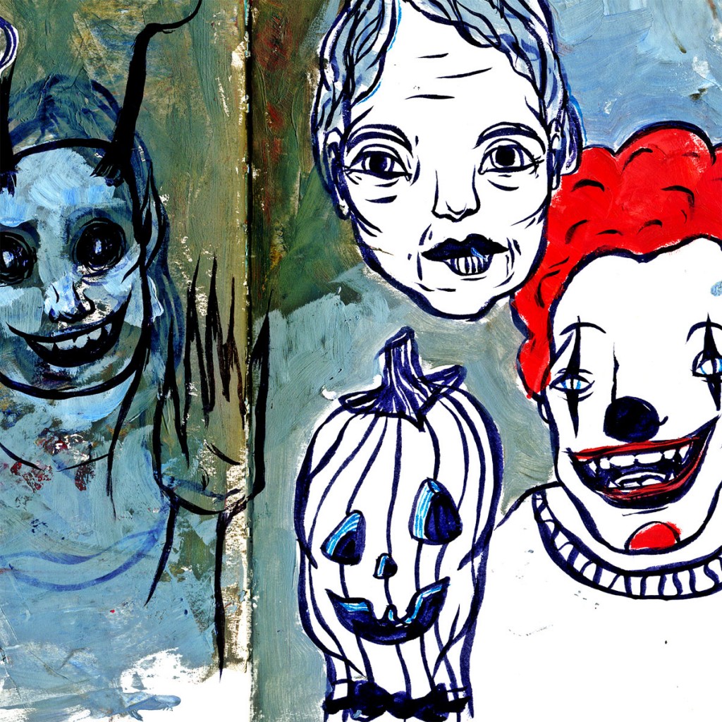 A Page of Sheer Horror drawing by Leah Lucci | Doodle Addicts