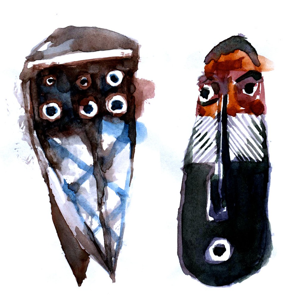 Masks, Part 2 drawing by Leah Lucci | Doodle Addicts