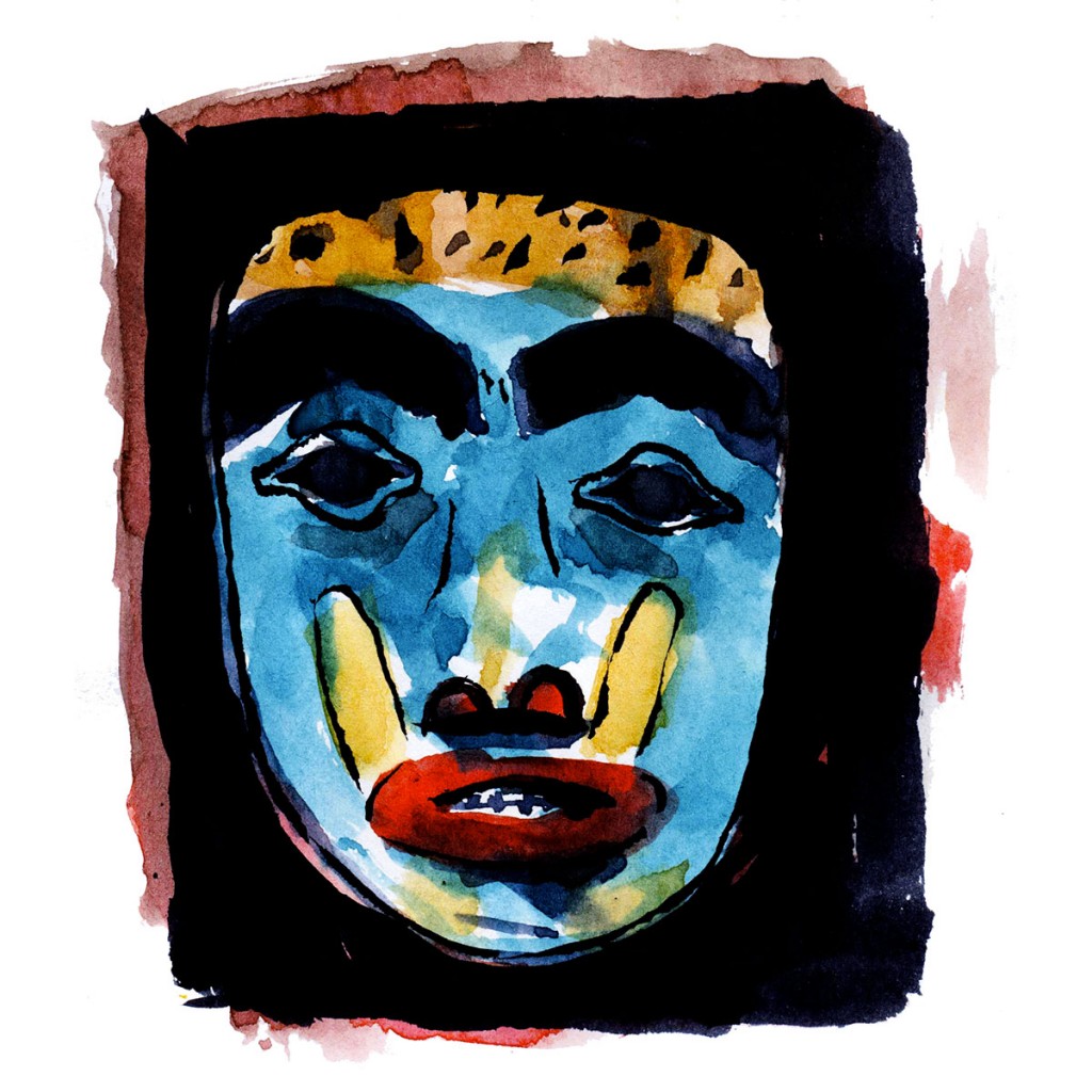 Masks, Part 2 drawing by Leah Lucci | Doodle Addicts