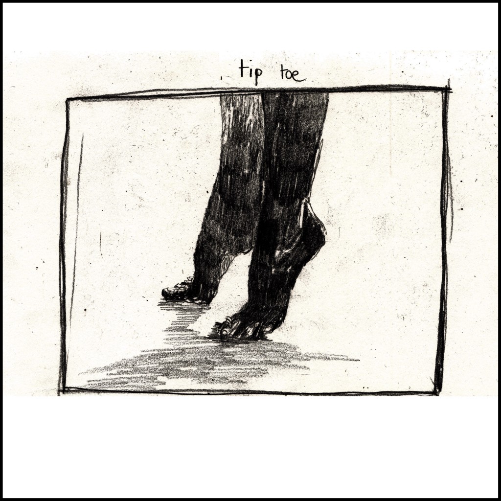 "tiptoe" drawing by gdw | Doodle Addicts