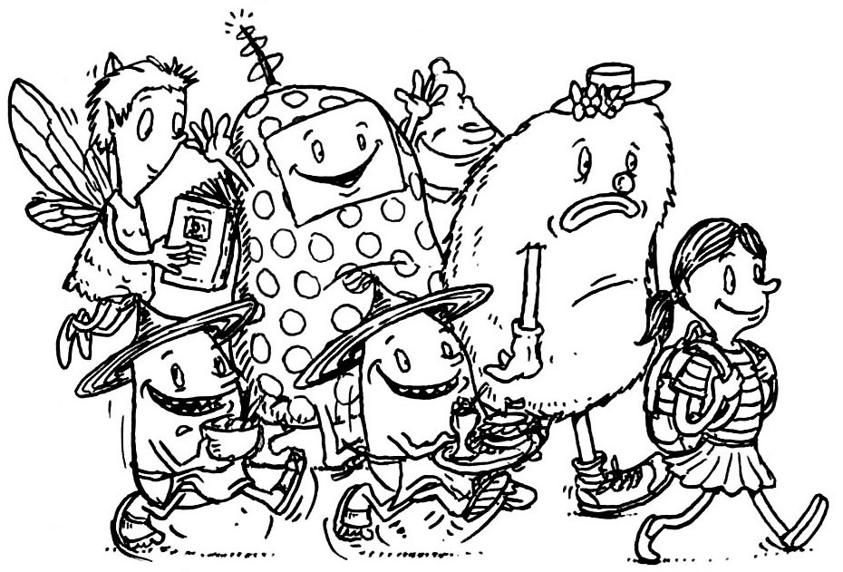 Procession drawing by Chris Fraser | Doodle Addicts