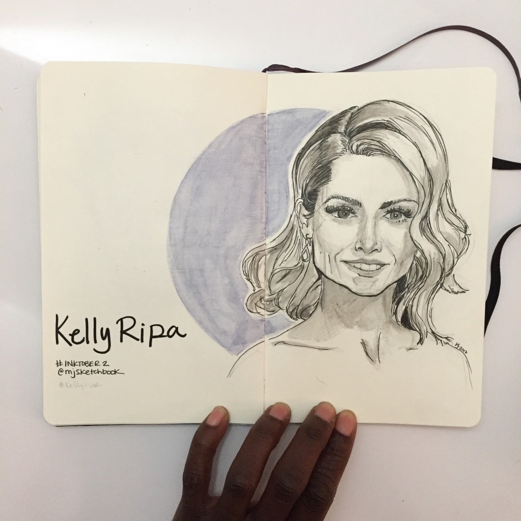 Kelly Ripa drawing by MJ | Doodle Addicts