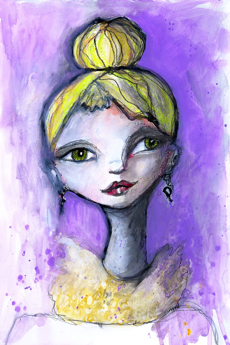 Jane Likes to Play drawing by Tonya Doughty | Doodle Addicts