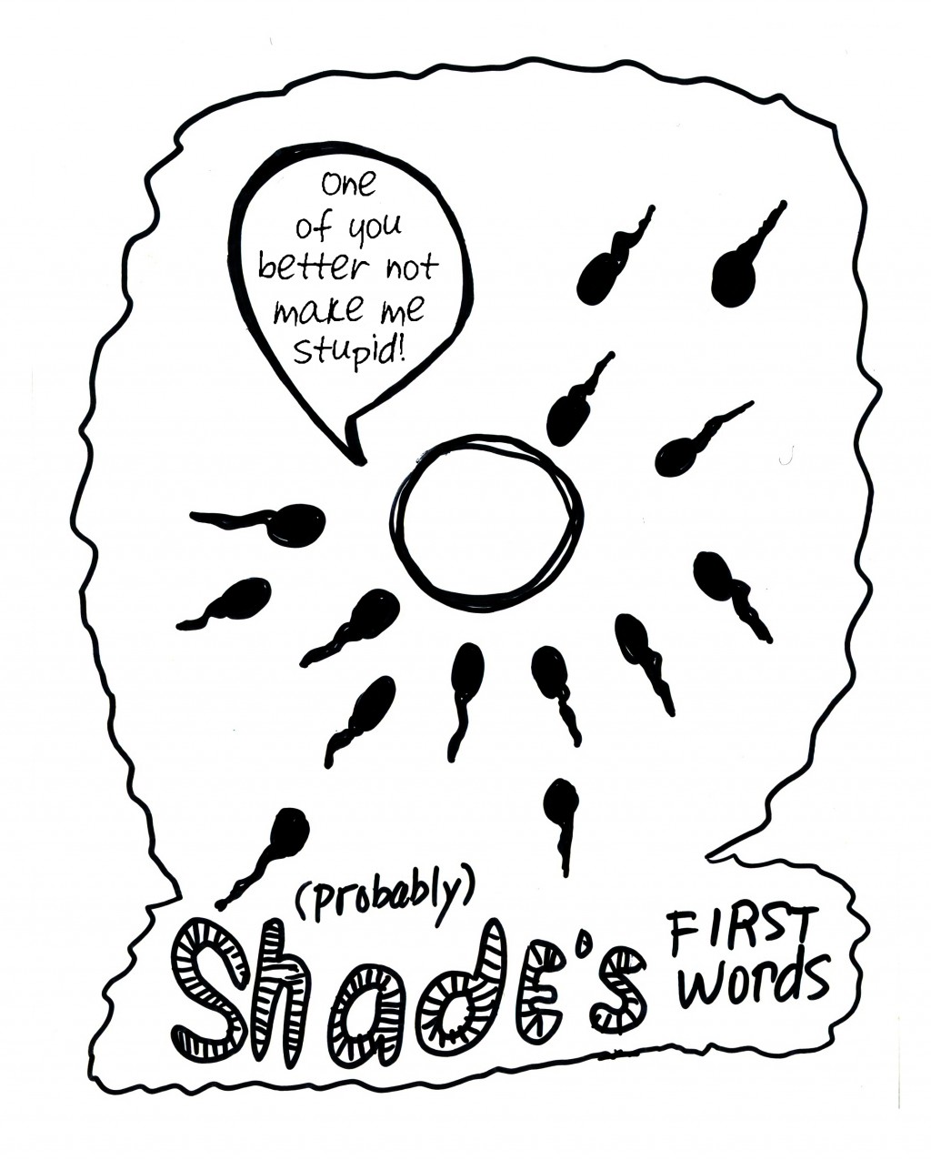 Shade's First Words drawing by Tonya Doughty | Doodle Addicts