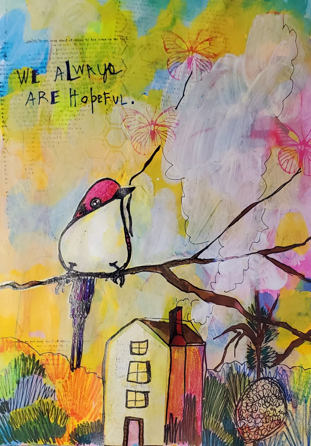 Always Hopeful drawing by Tonya Doughty | Doodle Addicts