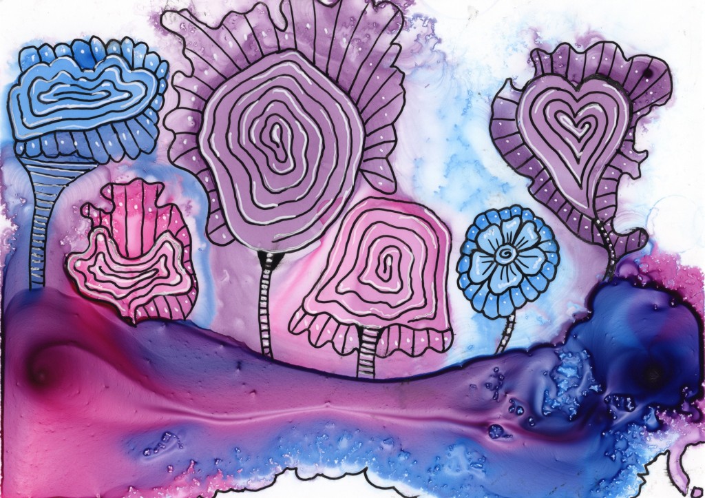 Candy Land drawing by Rebecca Tregear | Doodle Addicts