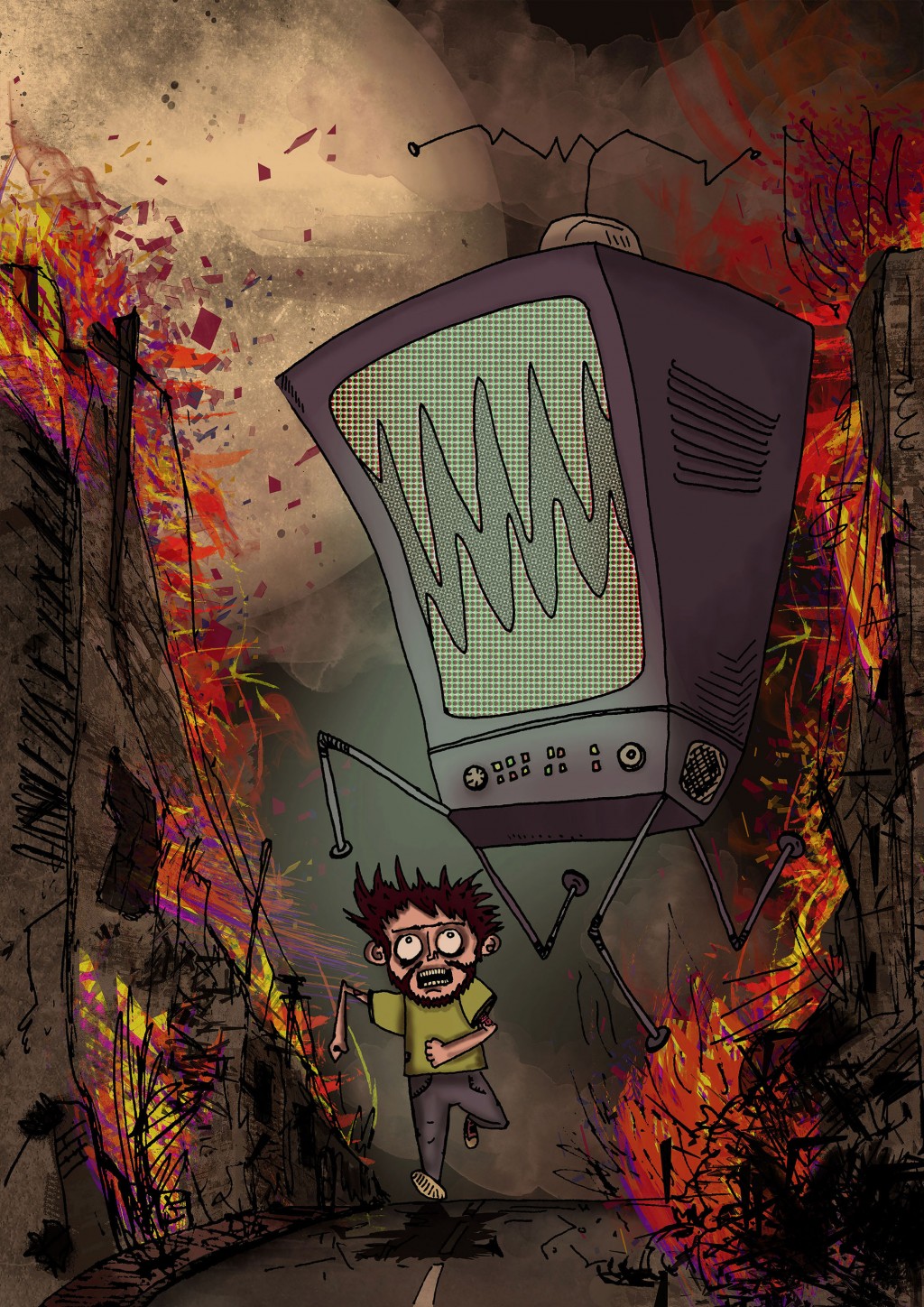 TURN OFF YOUR TV drawing by Francisco Toledo | Doodle Addicts