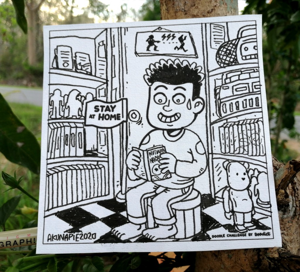 Stay at Home drawing by AKU NAPIE | Doodle Addicts