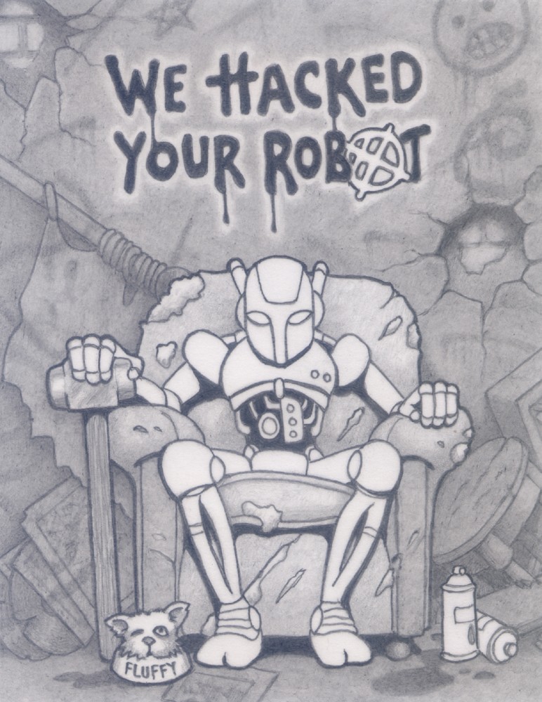 Prophecy 4 : WE HACKED YOUR ROBOT drawing by Hermit | Doodle Addicts