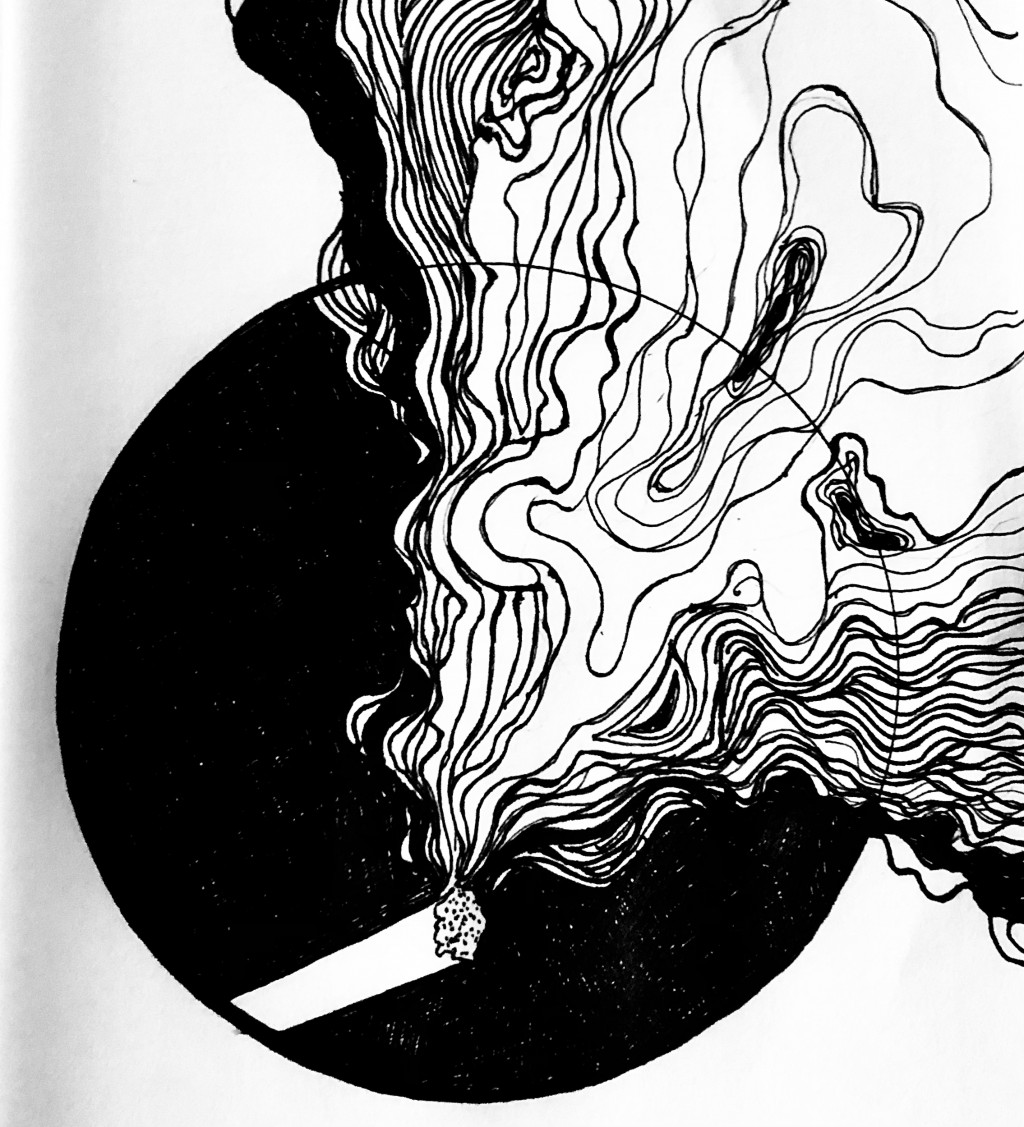 Smoky drawing by Ashima Bawa | Doodle Addicts