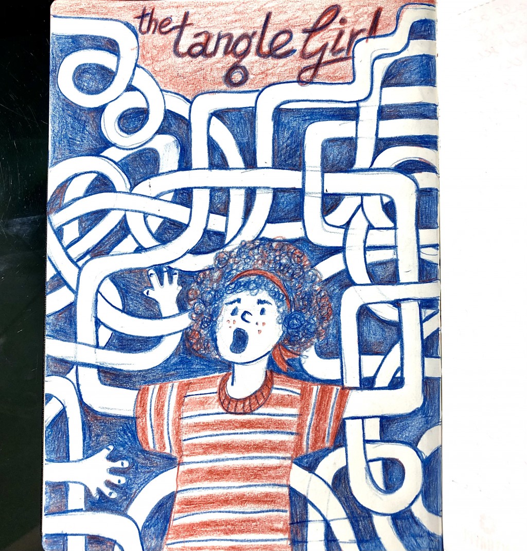 The tangled arm girl drawing by Ashima Bawa | Doodle Addicts