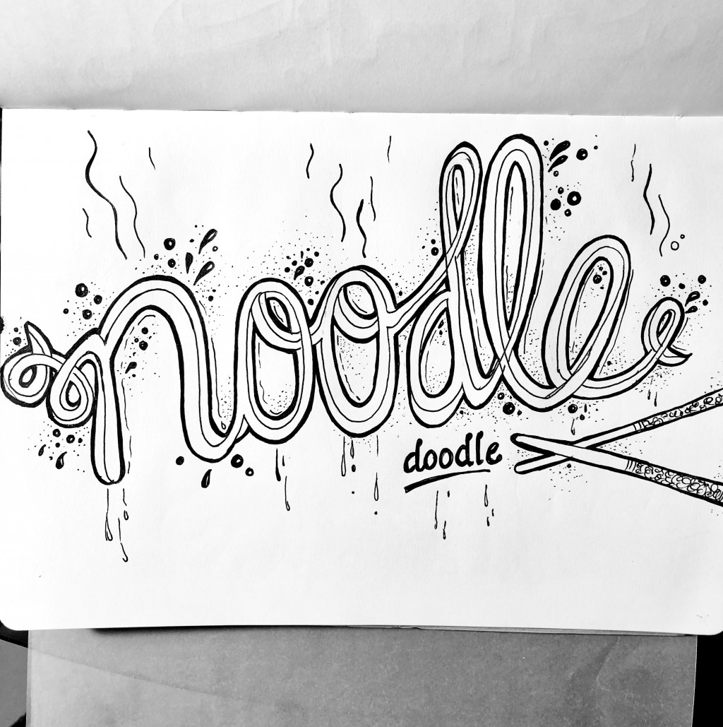 Noodle Doodle drawing by Ashima Bawa | Doodle Addicts