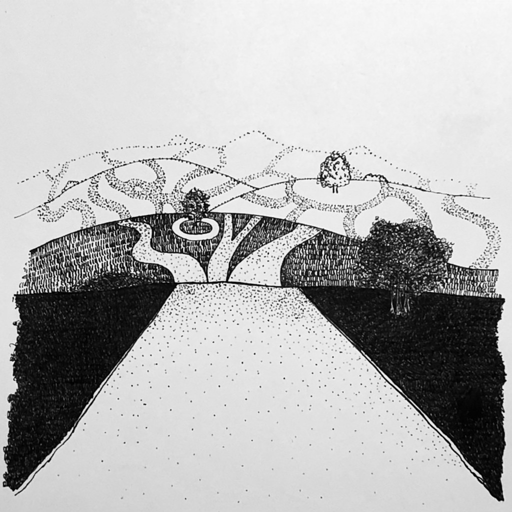 The unknown paths drawing by Ashima Bawa | Doodle Addicts