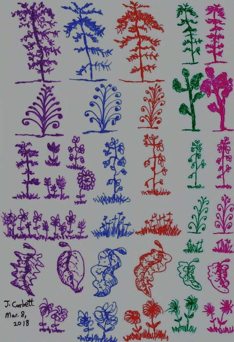 Multiple Trees drawing by Jim Corbett | Doodle Addicts