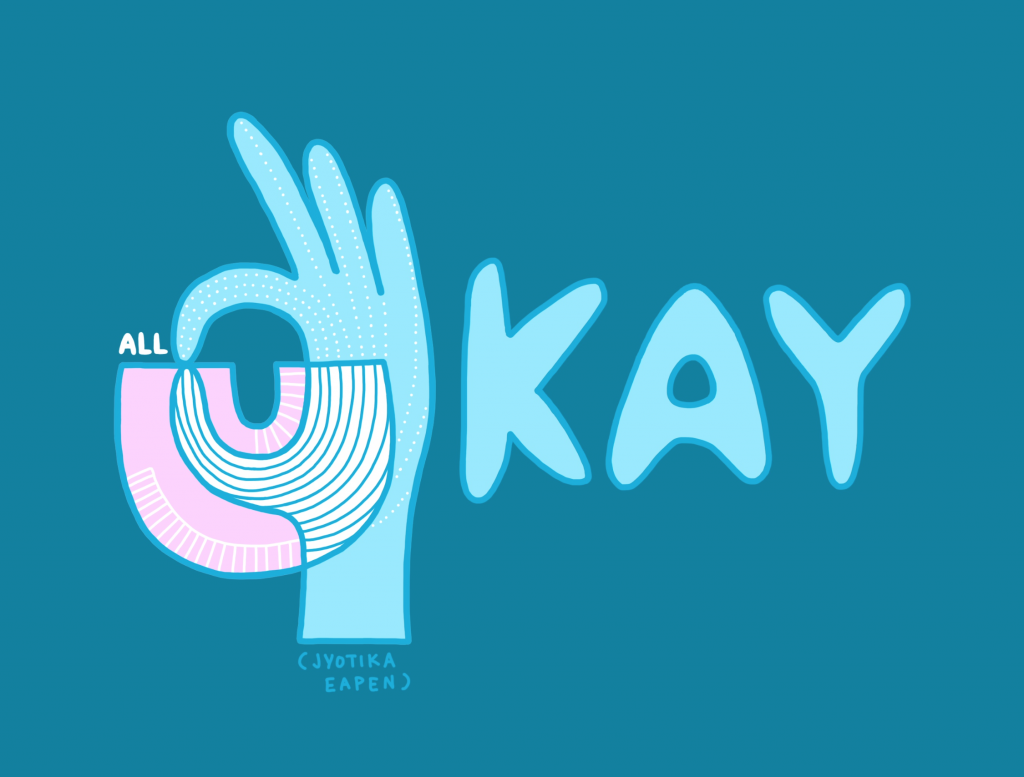 All Okay drawing by Jyotika E | Doodle Addicts