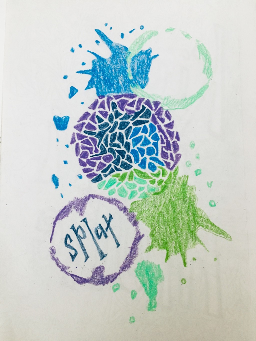 Splat drawing by L K M | Doodle Addicts