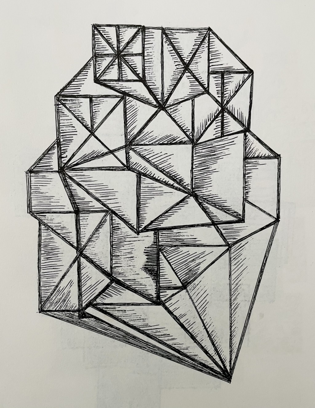 Multifaceted drawing by L K M | Doodle Addicts