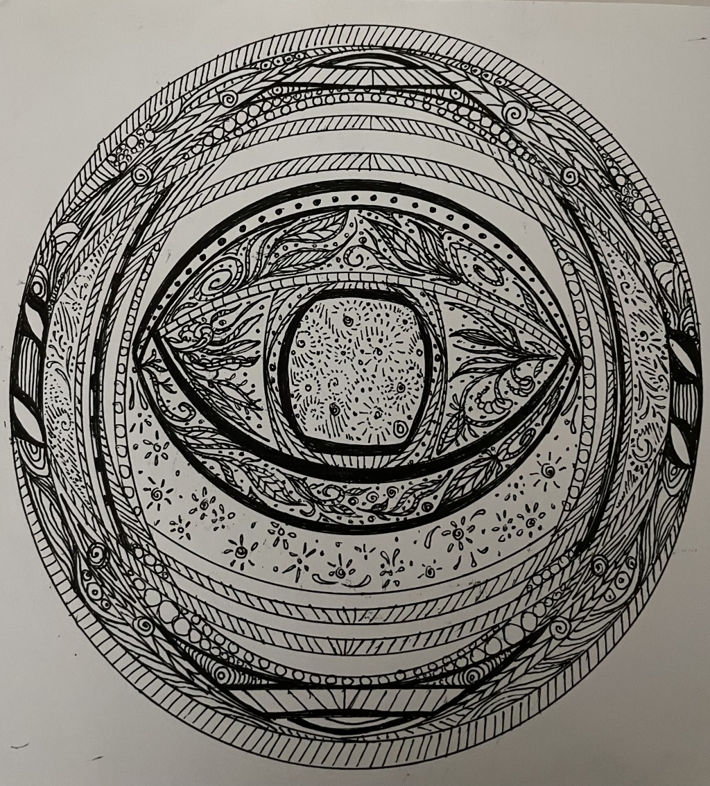 eye see you drawing by L K M | Doodle Addicts