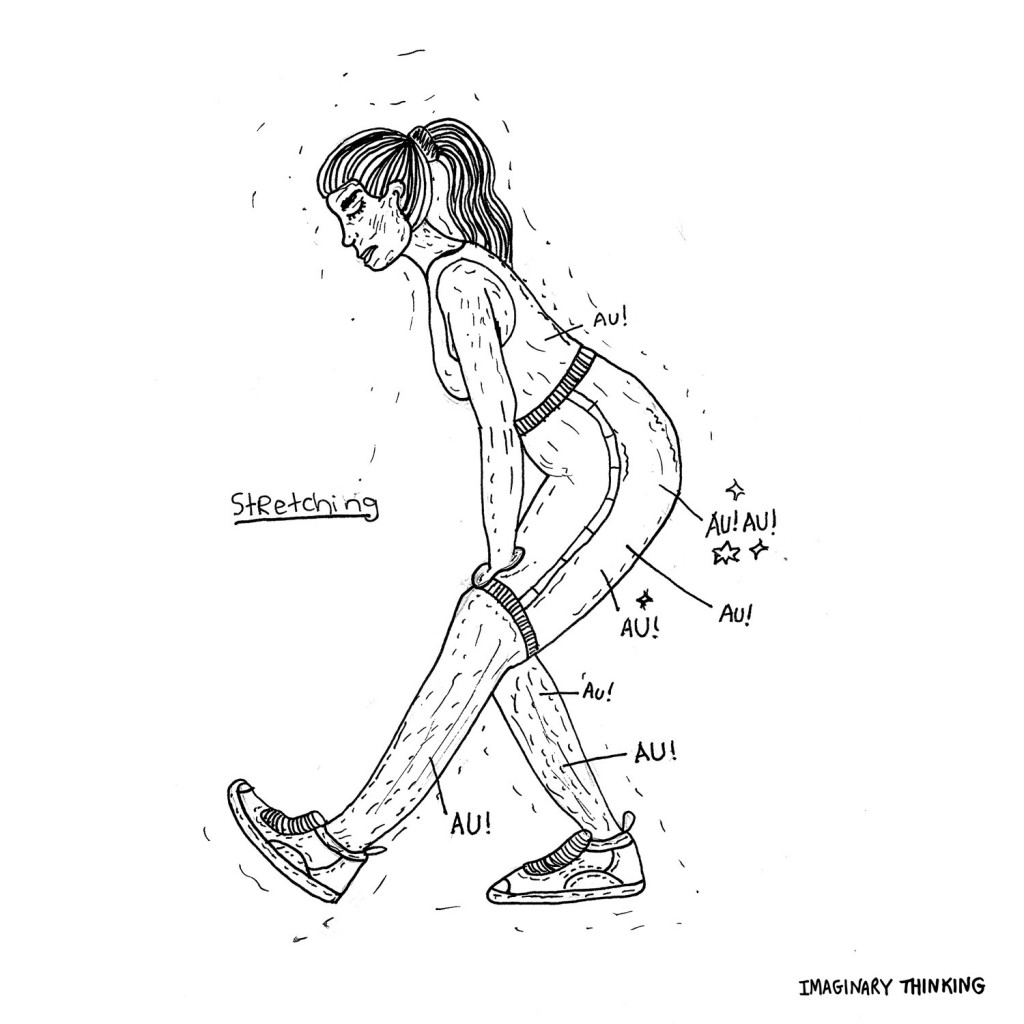 Stretching drawing by Imaginary Thinking | Doodle Addicts
