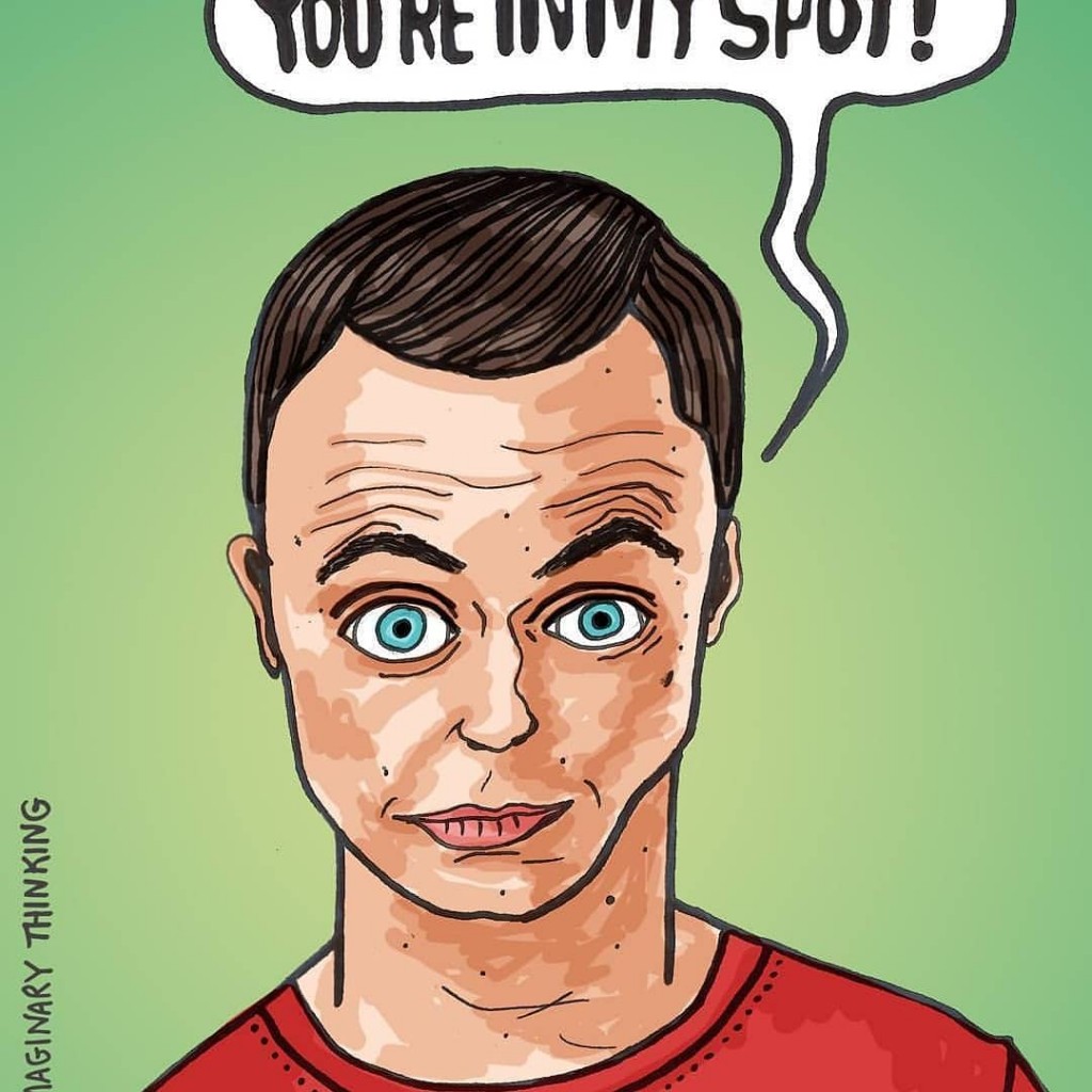 Sheldon drawing by Imaginary Thinking | Doodle Addicts