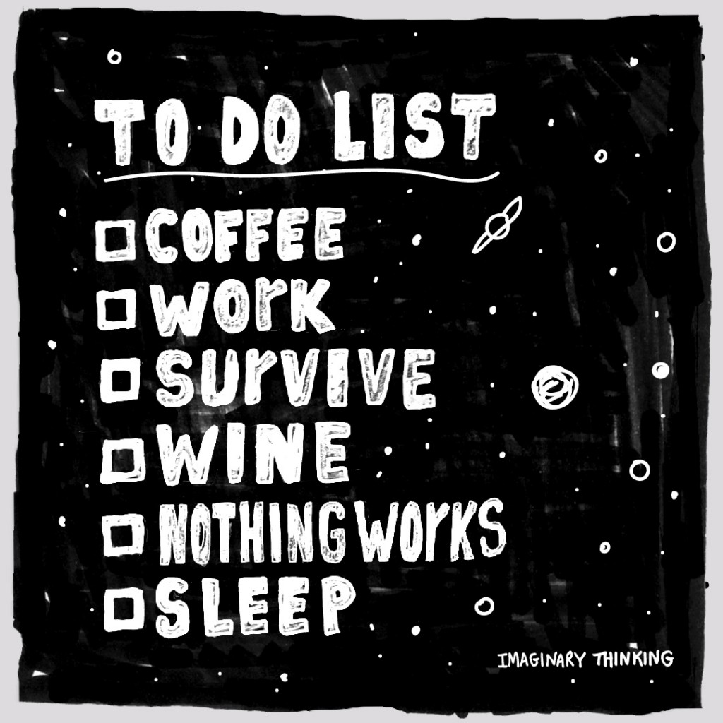 To do list drawing by Imaginary Thinking | Doodle Addicts