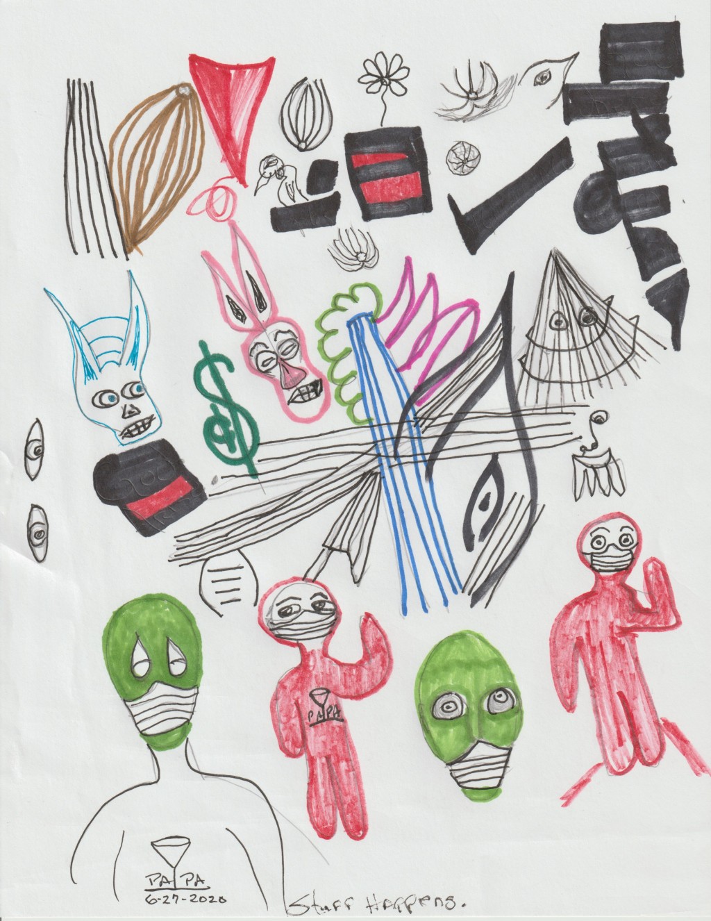 Saturday Night Doodles drawing by Steve Martinez | Doodle Addicts