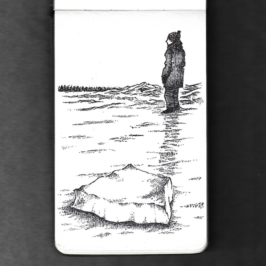 Weekly Inktober 3. ”Brick” drawing by Kimmo Oja | Doodle Addicts