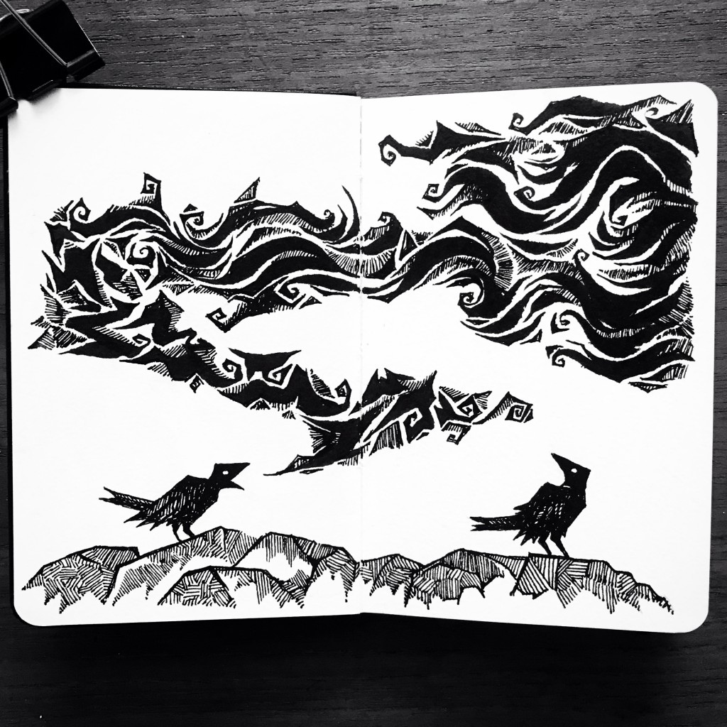 Huh ? drawing by Kimmo Oja | Doodle Addicts