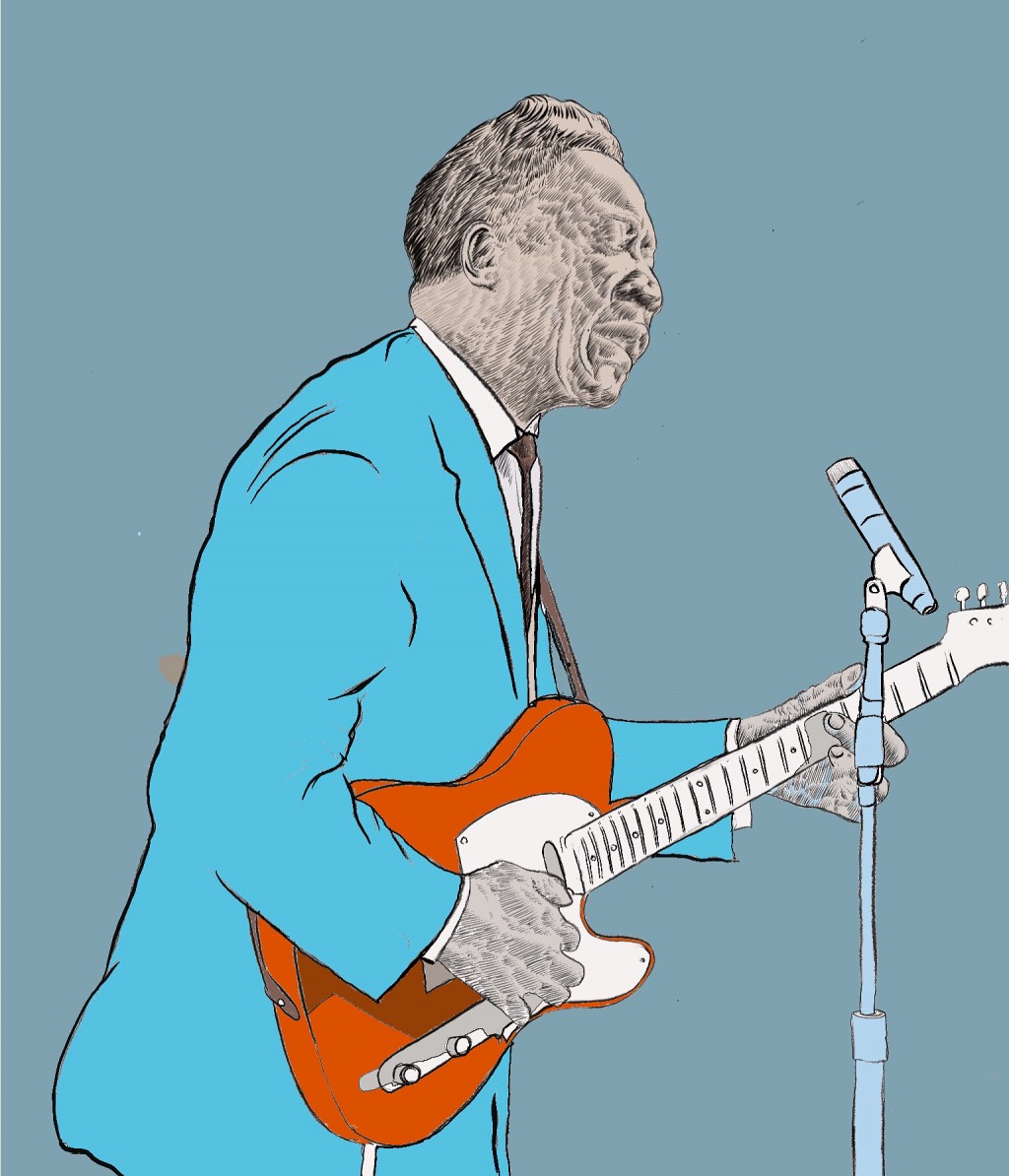 Muddy Waters drawing by Kimmo Oja | Doodle Addicts