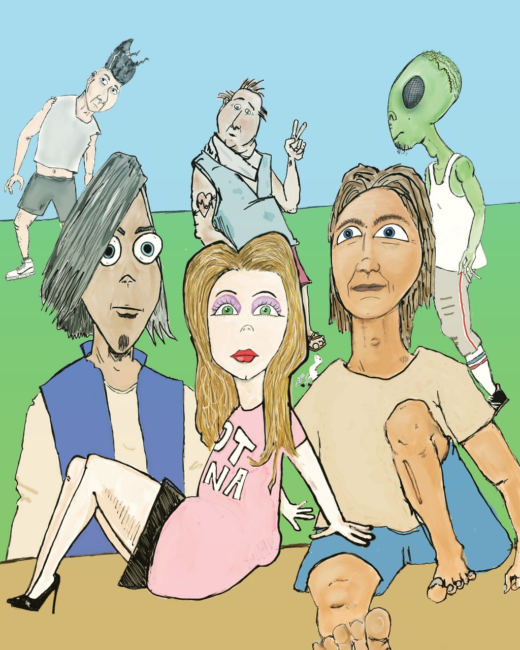 The squad drawing by rex riley | Doodle Addicts