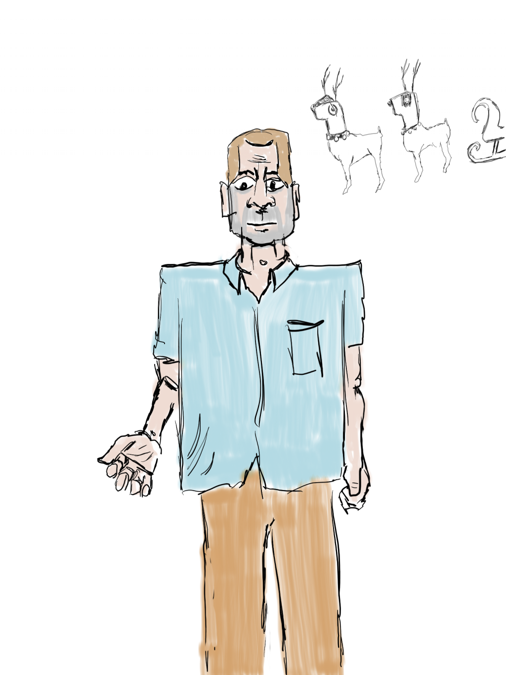 Dude drawing by rex riley | Doodle Addicts