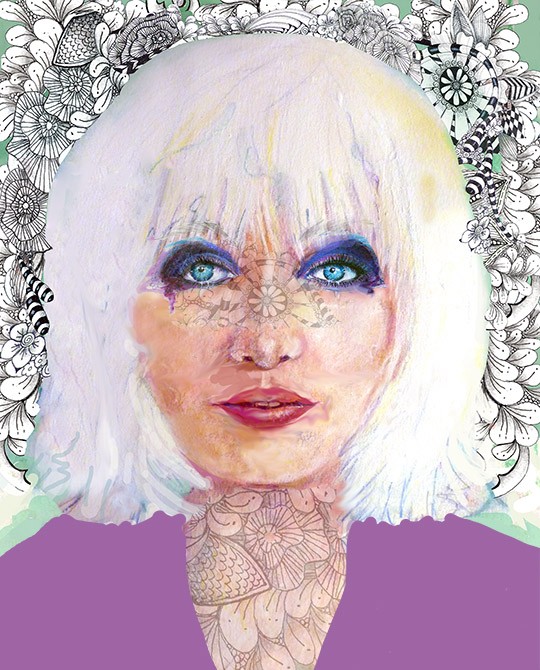 Doodle self-portrait drawing by Celeste | Doodle Addicts