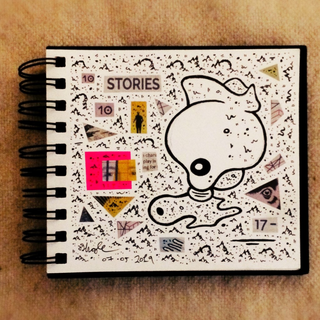 “Slash All The Minuses!”, May 2019. drawing by Bleu Hope | Doodle Addicts