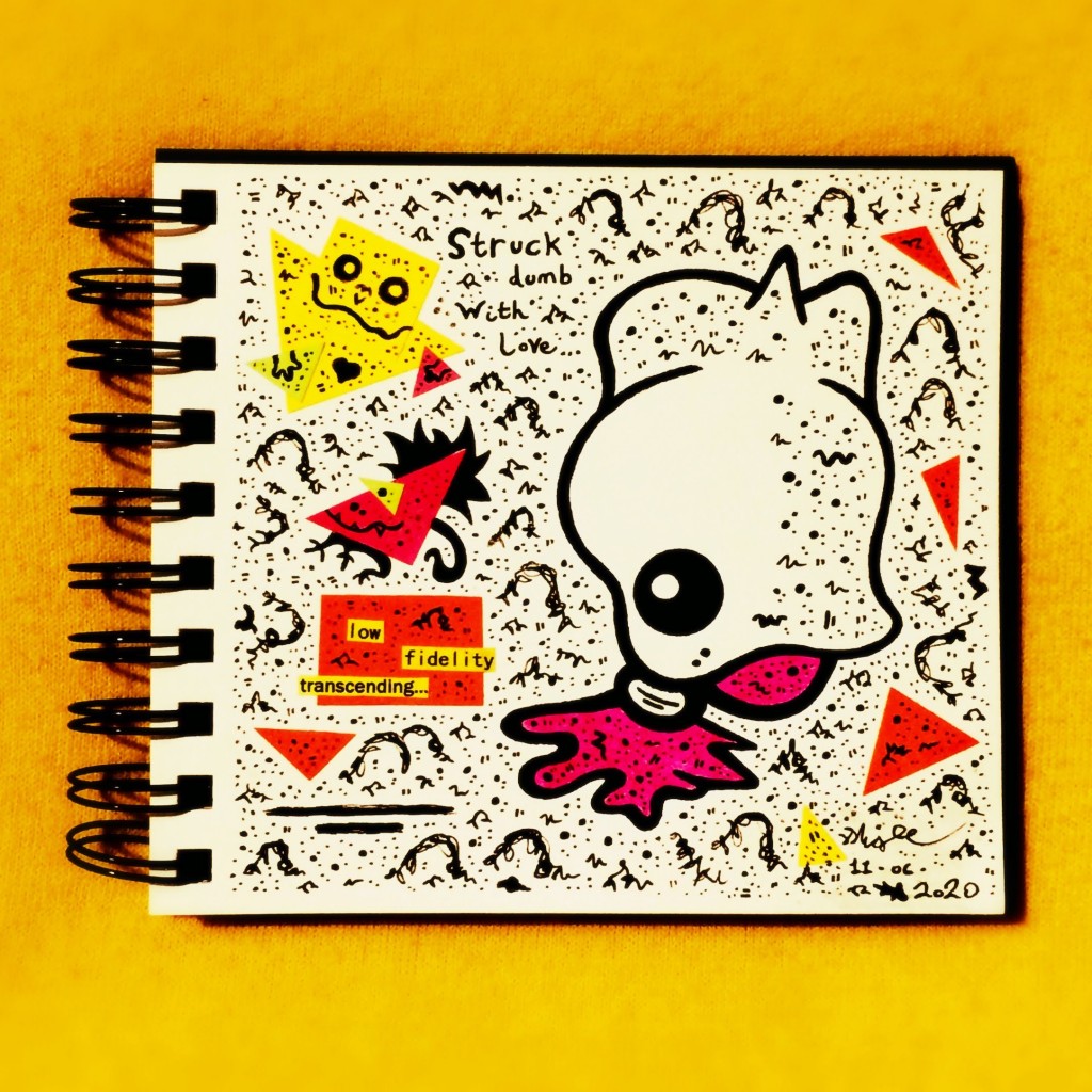 "Happy To Hurt?", June 2020. drawing by Bleu Hope | Doodle Addicts