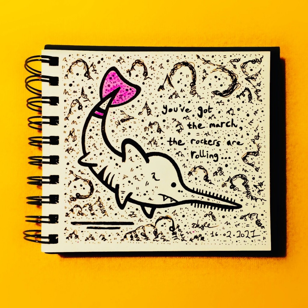 "L'ordit Overture", February 2021. drawing by Bleu Hope | Doodle Addicts