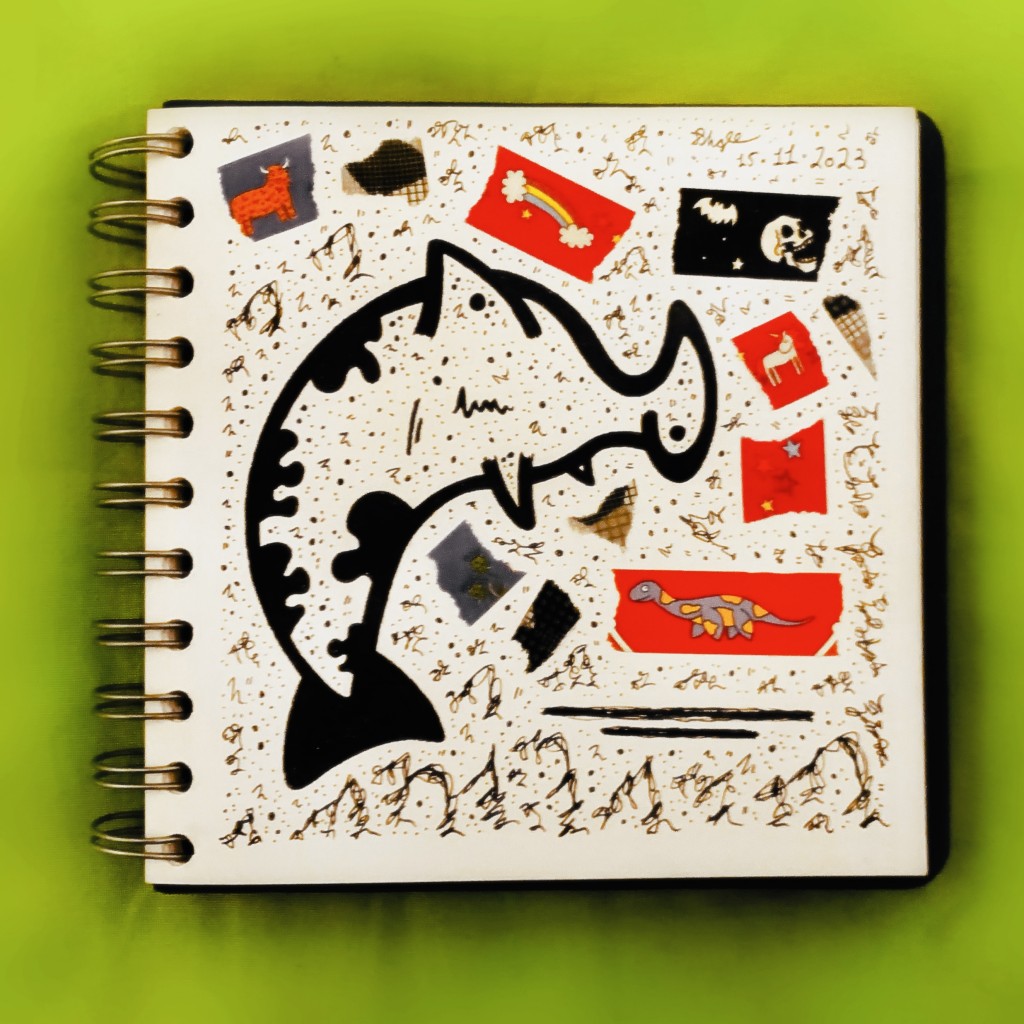 “Animal Untangle”, November 2023. drawing by Bleu Hope | Doodle Addicts