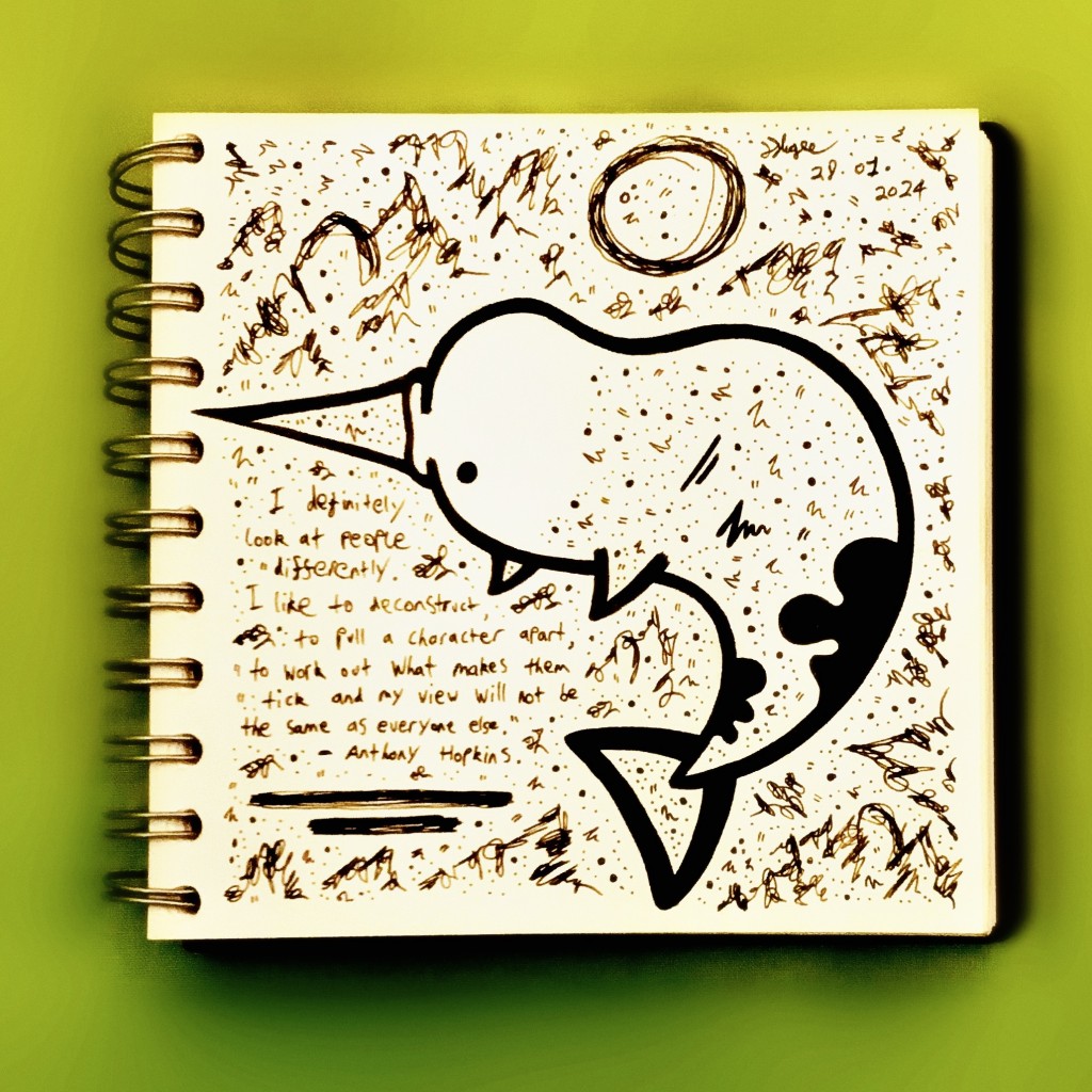 “Getting To Somewhere Somehow”, January 2024. drawing by Bleu Hope ...