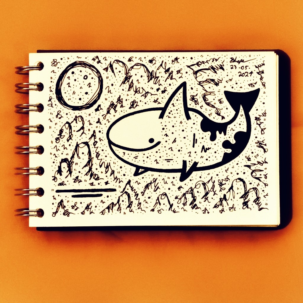 “Doomsday Aversion”, May 2024. drawing by Bleu Hope | Doodle Addicts