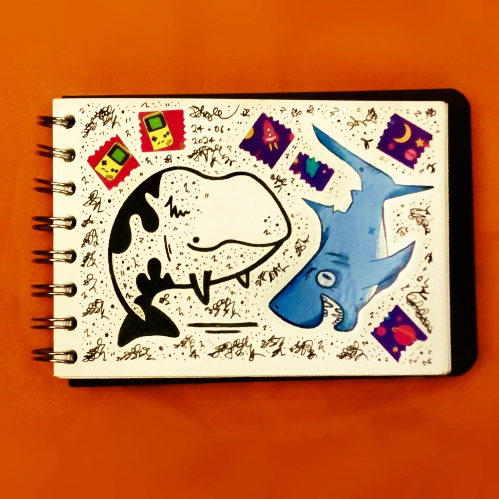 “Wail Sanctuary”, June 2024. drawing by Bleu Hope | Doodle Addicts