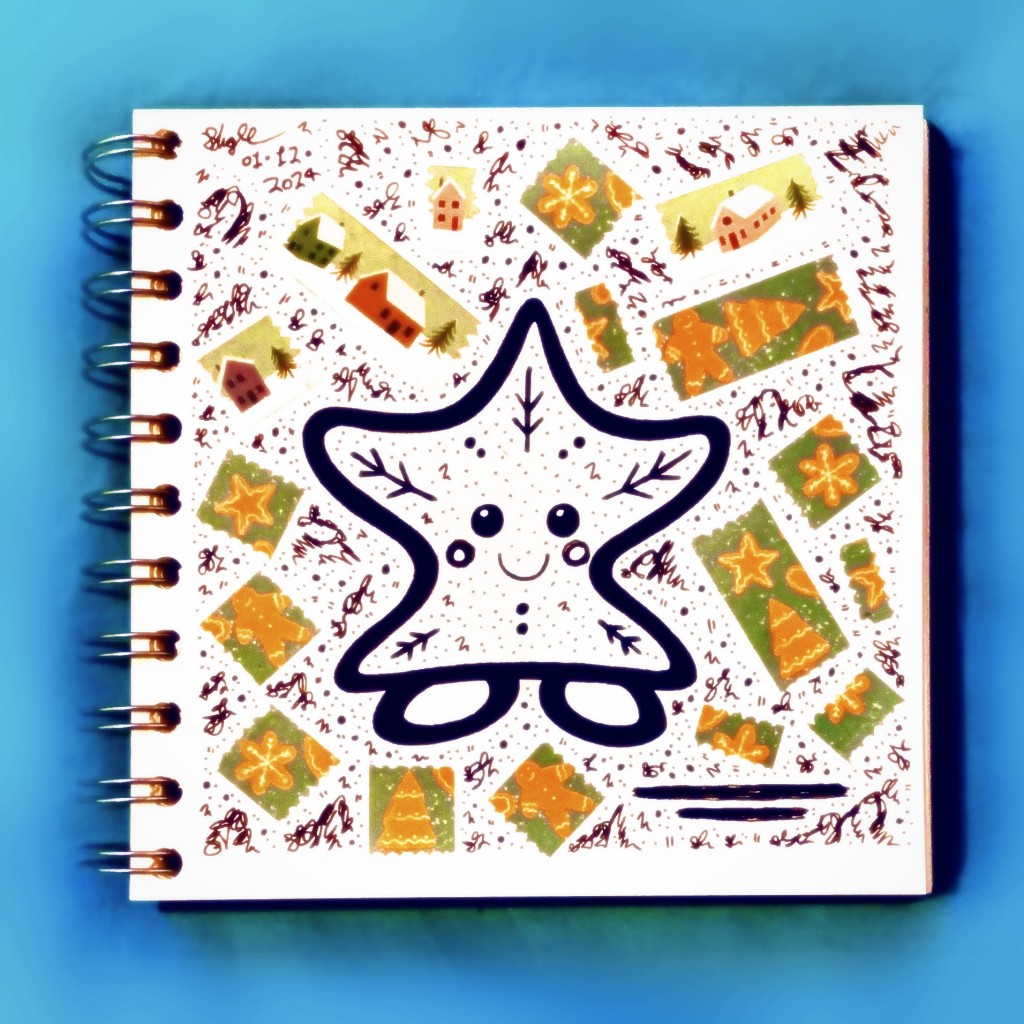 “Wonder Winterland”, December 2024. drawing by Bleu Hope | Doodle Addicts