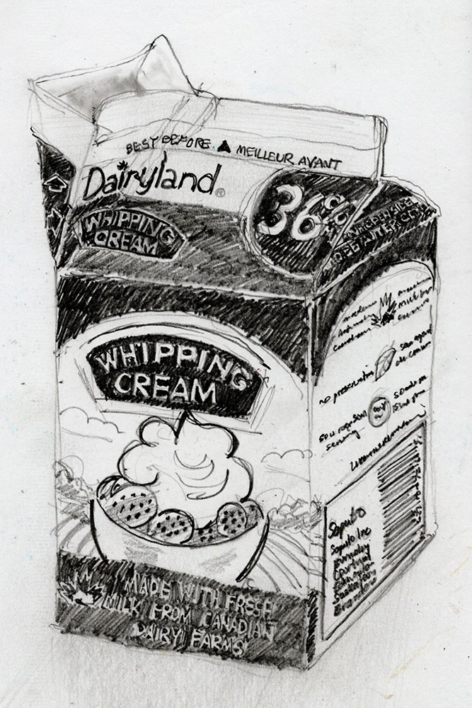 Whipping Cream drawing by Tim Nordin | Doodle Addicts