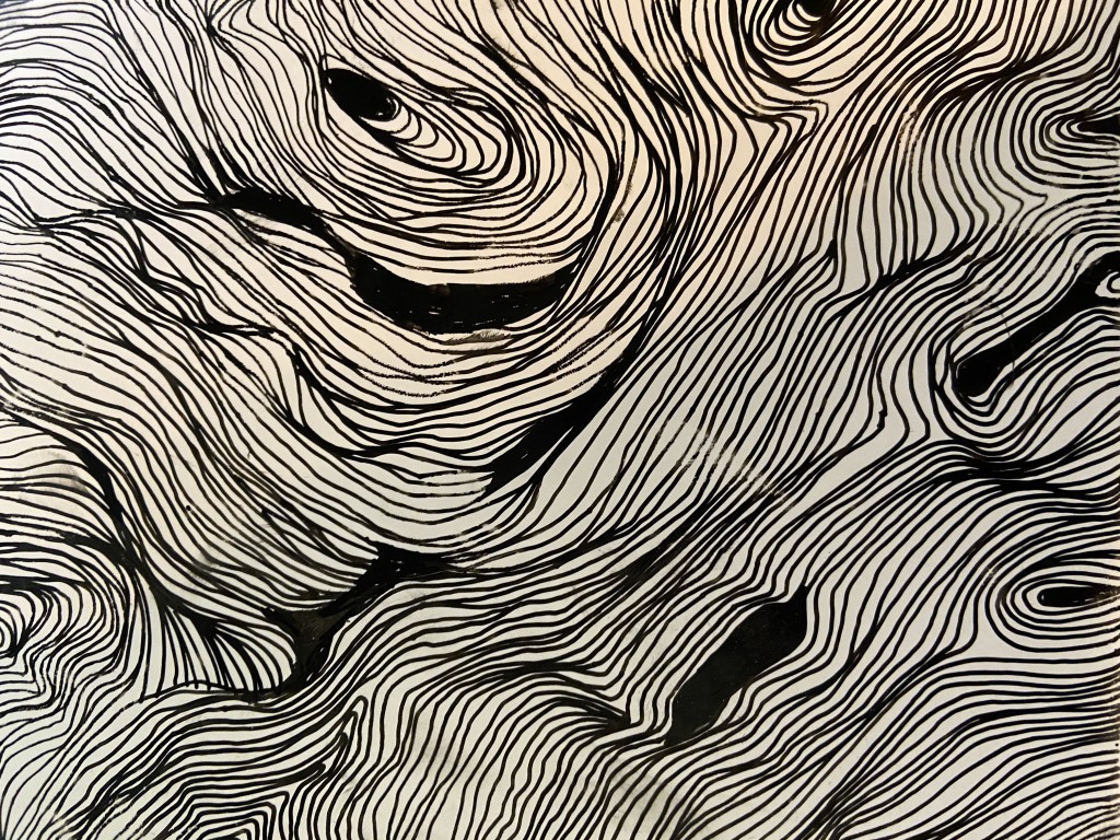 Lines of Anxiety drawing by Faith | Doodle Addicts
